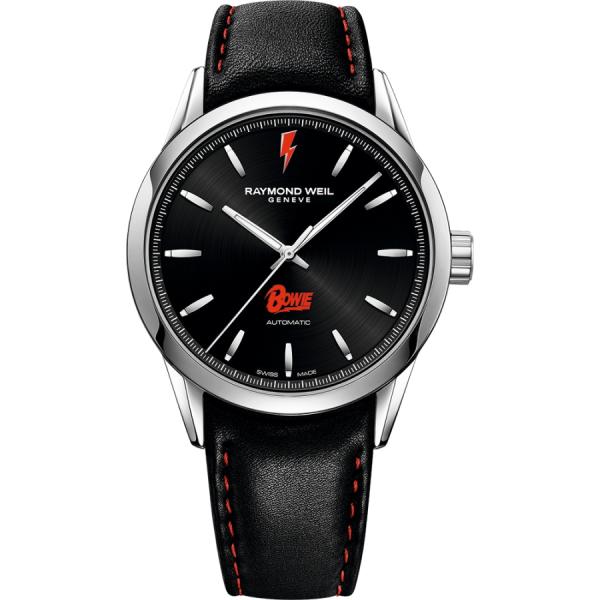 生産国：スイススイス製自動巻きムーヴメント搭載ステンレスケースレザーベルトサファイクリスタル１０気圧防水RAYMOND WEIL社の一般BOXメーカー保証付きケース直径　約４２ミリケース厚さ　約１０，５ミリベルト幅２２ミリ※入荷時期などによ...