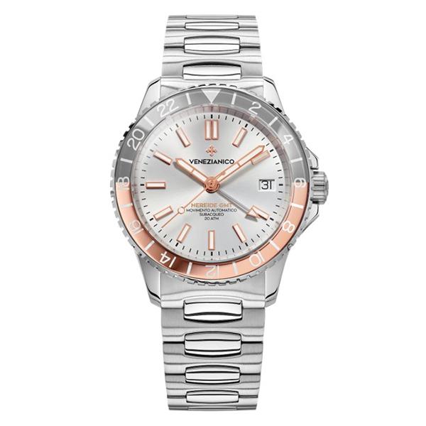 自動巻きムーヴメント搭載Seiko NH34A GMTムーヴメント316Lステンレスケースサファイアクリスタルガラス316Lステンレスバンド2ヶ国時刻表示が可能なGMT針デイト表示逆回転防止ベゼルねじ込み式リューズ20気圧防水メーカー保証付...