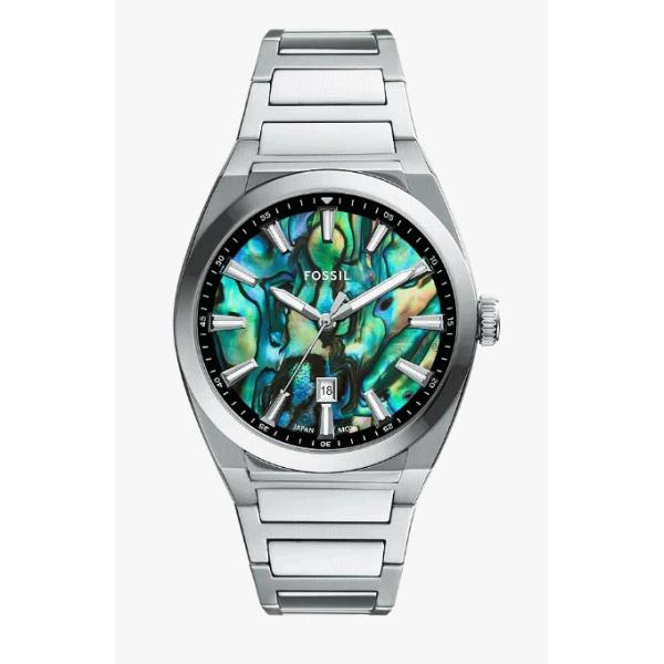 ■日本国内正規流通商品クォーツ・ムーヴメント搭載ステンレスケースステンレスバンドデイト付き日常生活防水メーカー保証付き説明書は、FossilのWebサイトにてダウンロードして頂くようになります。ケース直径　約４２ミリケース厚さ　約１２ミリバ...