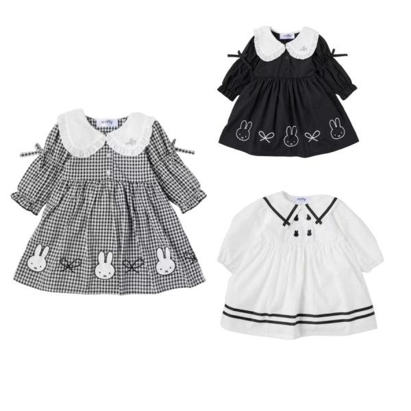 ミッフィー 女の子 ワンピース 秋 長袖ワンピース ギンガムチェック レース襟 シャツワンピース 子供 おしゃれ生地: コットン/綿主素材: 綿主素材含有率: 95%秋の訪れを感じる、とっておきのミッフィーワンピースです。シックで上品なギン...