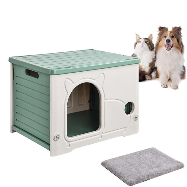 猫 ハウス ペットハウス 外猫ハウス キャットハウス 犬小屋 屋外 毛布付き 組み立て簡単 野良猫 避難所 猫 屋外 室内 防水 防風 換気 四季通用 組立簡単 商品説明ペットハウス 通気性 外猫 多頭 折りたたみ可 防水 防寒 屋内 屋外...