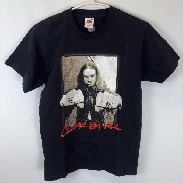 [タイプ] METALLICA メタリカ CLIFF EM ALL クリフ・バートン Tシャツ[表記サイズ] S[カラー] ブラック[身幅] 約41cm[着丈] 約62cm[状態] 使用感があり、首のタグ後ろ辺りに紙のようなものが付着しています。