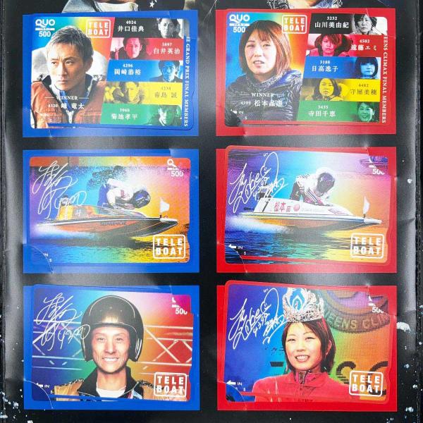 [タイプ] THE WINNER 2018 峰竜太 松本晶恵 テレボート プレミアム QUOカード 500円×6枚 3000円 競艇 ボートレース クオカード[状態] 未使用品