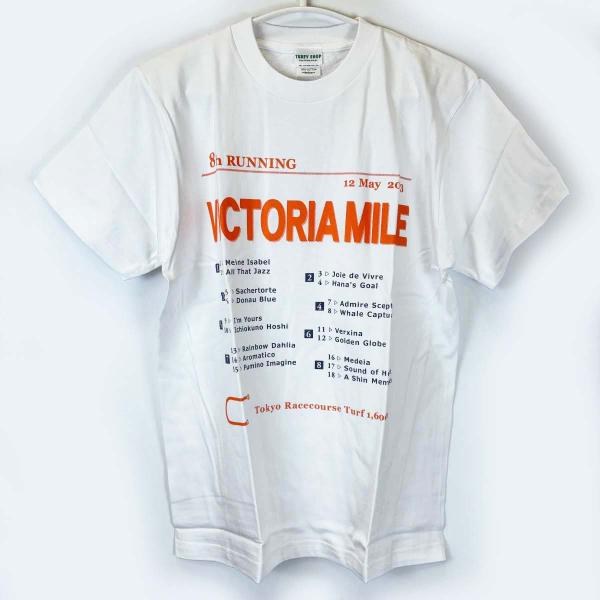 [タイプ] 第8回 ヴィクトリアマイル Tシャツ 2013 勝ち馬ヴィルシーナ[表記サイズ] M[カラー] ホワイト[身幅] 約48.5cm[着丈] 約64.5cm[状態] 未使用品