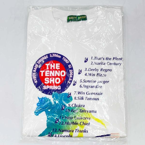 [タイプ] 2004年 天皇賞(春) Tシャツ 勝ち馬イングランディーレ[カラー] ホワイト[状態] 未使用品