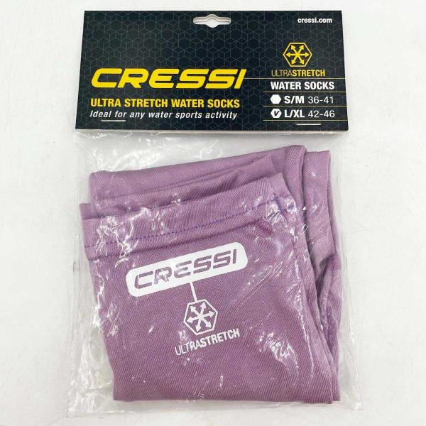 [ブランド] CRESSI クレッシー[タイプ] WATER SOCKS ストレッチ ソックス L/XL[カラー] LILAC[状態] 未使用品