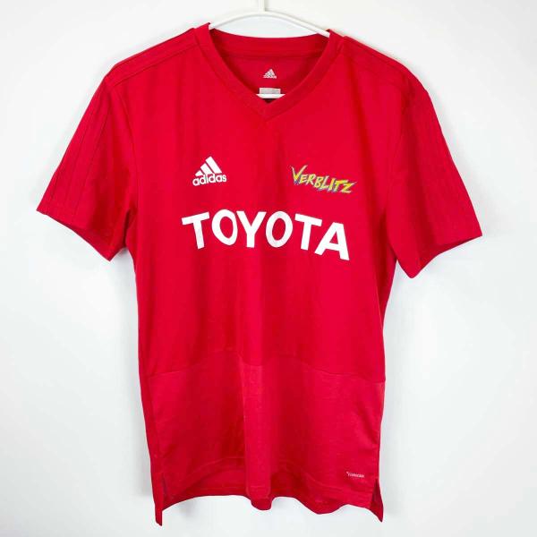 [ブランド] アディダス[タイプ] ラグビー 2018 トヨタヴェルブリッツ TOYOTA VERBLITZ  プラクティス Tシャツ[表記サイズ] L[対象] メンズ[身幅] 約50cm[着丈] 約68cm[状態] 多少の使用感はあります...