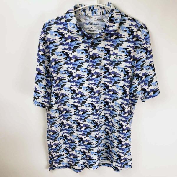 [ブランド] IBKUL[タイプ] ストレッチ ポロシャツ 半袖[表記サイズ] M[対象] メンズ[カラー] ブルー[身幅] 約43cm[着丈] 約67cm[肩幅] 約47cm[状態] 使用感がありますが、目立った傷みや汚れはみられません。