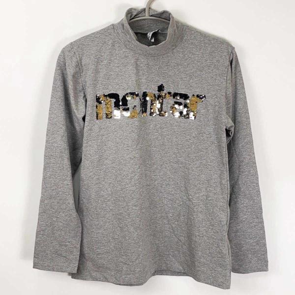 [ブランド] MONTAR モンター[タイプ] ライダース ストレッチ 長袖 ロングスリーブ Tシャツ スパンコール[表記サイズ] M[対象] レディース[カラー] グレー[身幅] 約44cm[着丈] 約62cm[状態] 多少の使用感があり...