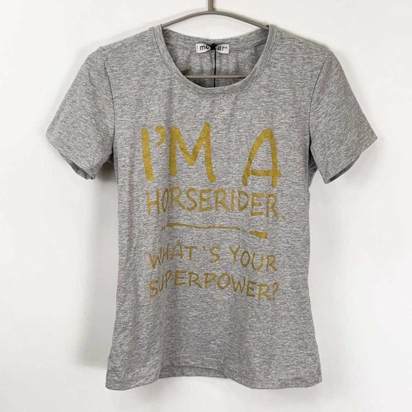 [ブランド] MONTAR モンター[タイプ] ライダース ストレッチ 半袖 Tシャツ[表記サイズ] S[対象] レディース[カラー] グレー[身幅] 約43cm[着丈] 約58cm[状態] 未使用品