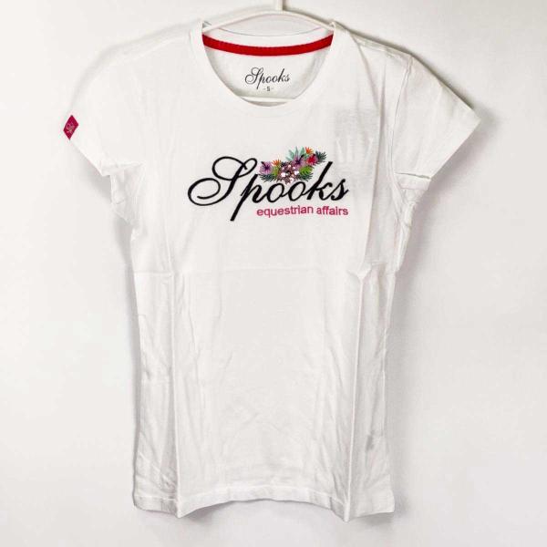 [ブランド] Spooks スプークス[タイプ] Caro ライディング 半袖 Tシャツ[表記サイズ] S[対象] レディース[カラー] ホワイト[身幅] 約38cm[着丈] 約58cm[状態] 未使用品