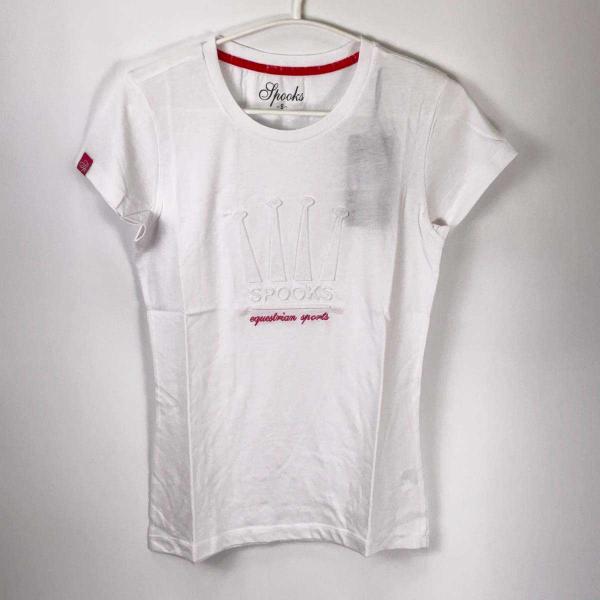 [ブランド] Spooks スプークス[タイプ] Lia ライディング 半袖 Tシャツ[表記サイズ] S[対象] レディース[カラー] ホワイト[身幅] 約40cm[着丈] 約60cm[状態] 未使用品
