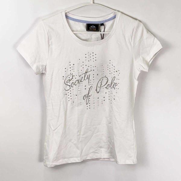 [ブランド] HV POLO[タイプ] 半袖Tシャツ ライディングシャツ JULIETTA[表記サイズ] S[対象] レディース[型番] 115889[カラー] OFF WHITE x ホワイト[身幅] 約40cm[着丈] 約59cm[状態...