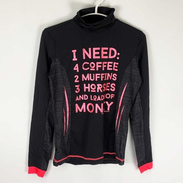 [ブランド] インペリアルライディング IMPERIAL RIDING[タイプ] ハイネック ストレッチ ライディング シャツ ロングスリーブ[表記サイズ] S[対象] レディース[型番] KL35318000[カラー] ブラック[身幅] ...