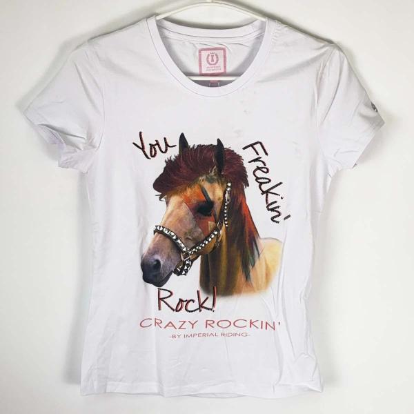 [ブランド] インペリアルライディング IMPERIAL RIDING[タイプ] Rock 半袖 Tシャツ ライディングシャツ[表記サイズ] S[対象] レディース[型番] KL35117015[カラー] ホワイト[身幅] 約38cm[着丈...