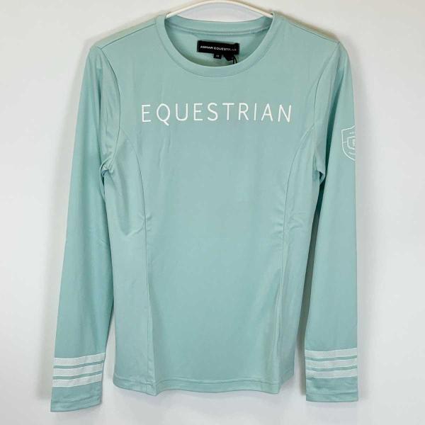 [ブランド] NOEL ASMAR ノエルアスマール[タイプ] ストレッチ ロングスリーブ 長袖 ライディング シャツ ロゴ T シャツ[表記サイズ] XS[対象] レディース[型番] AE2019[カラー] アクア[身幅] 約36cm[着...