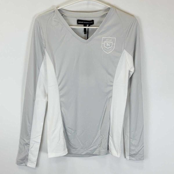 [ブランド] NOEL ASMAR ノエルアスマール[タイプ] ストレッチ S/S 長袖 ライディング シャツ ロゴ Tシャツ[表記サイズ] XS[対象] レディース[型番] AE2020[カラー] ライトグレー[身幅] 約37cm[着丈]...