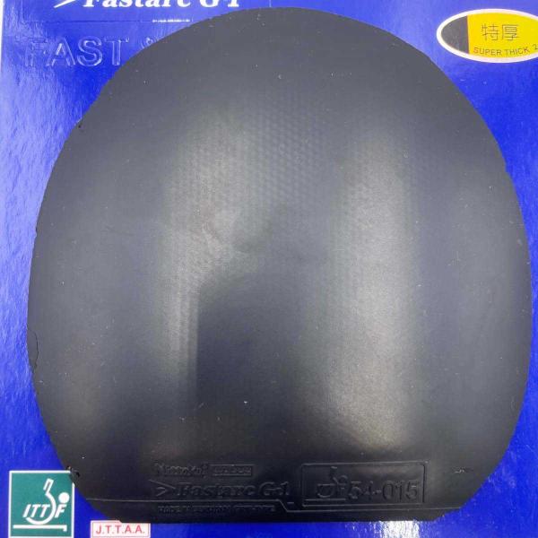 [ブランド] ニッタク[タイプ] ファスタークG-1 黒 特厚 卓球ラバー[縦(最大)] 約152mm[横(幅/最大)] 約148mm[下辺] 約95mm[状態] スレや傷み、汚れがみられます。