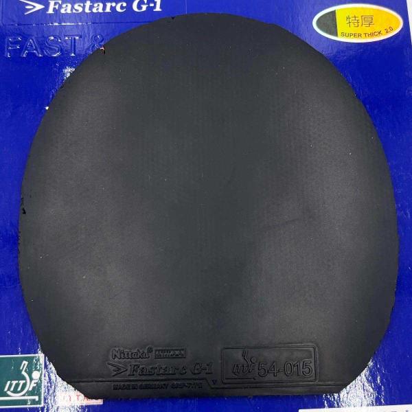 [ブランド] ニッタク[タイプ] ファスタークG-1 黒 特厚 卓球ラバー[縦(最大)] 約155mm[横(幅/最大)] 約146mm[下辺] 約97mm[状態] 端などに傷みやスレがみられます。