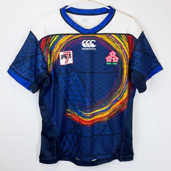 [ブランド] カンタベリー[タイプ] ジャパン セブンズ 2021 オルタネイト ジャージ ラグビー 日本代表[表記サイズ] L[対象] メンズ[型番] RG30195[身幅] 約55cm[着丈] 約70cm[状態] 目立った傷みや汚れはみ...