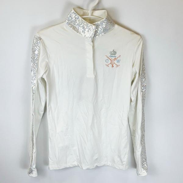 [ブランド] クリューベン Chriwen[タイプ] EMBRACE ストレッチ ライディングシャツ ロングスリーブ[表記サイズ] S[対象] レディース[カラー] ホワイト[身幅] 約42cm[着丈] 約60cm[状態] 少し汚れがみられ...