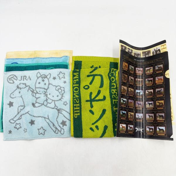 [タイプ] ターフィー キティちゃん ミニタオル マイルチャンピオン マフラータオル クリアファイル JRA 競馬[状態] ファイルに折れ目があり、タオルに汚れがみられます。