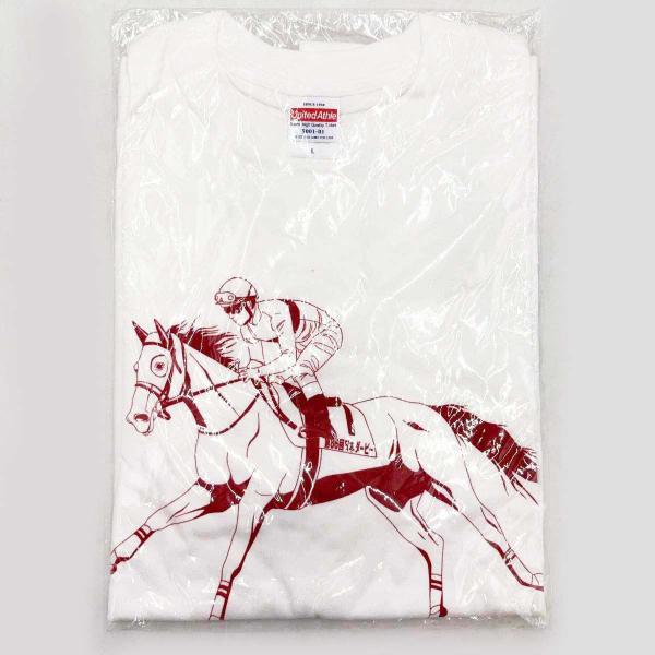 [タイプ] 第86回 日本ダービー Tシャツ ロジャーバローズ 優勝馬デザイン[表記サイズ] L[状態] 未使用品