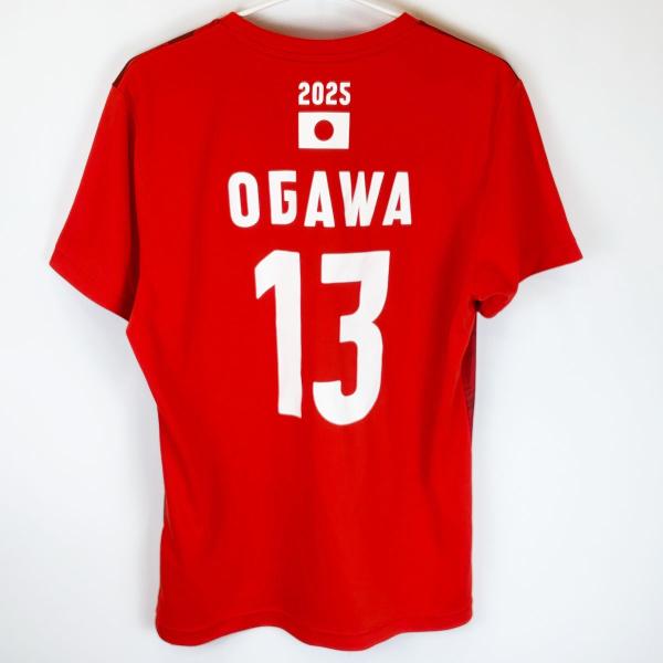[ブランド] アシックス[タイプ] バレー応援Tシャツ  #13 小川智大 日本代表 2025[表記サイズ] L[身幅] 約52cm[着丈] 約67cm[状態] 殆ど使用感もなく、美品です。