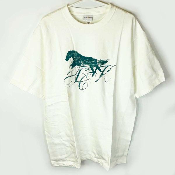 [タイプ] 第49回東京ダービー 記念Tシャツ[身幅] 約58cm[着丈] 約73cm[状態] 未使用ですが、長期保管により細かな汚れがついています。