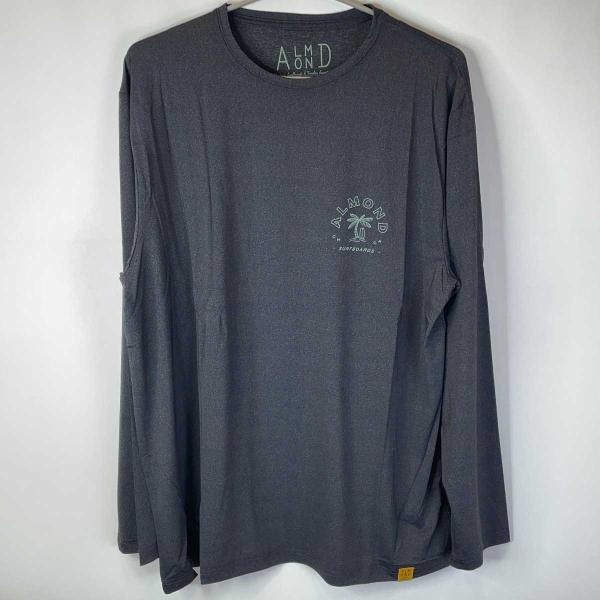 [ブランド] Almond アーモンド サーフボードデザイン[タイプ] L/S Tee ロングスリーブ ラッシュガード[表記サイズ] L[対象] ユニセックス[型番] GP-007[カラー] ブラック[身幅] 約54cm[着丈] 約69cm...