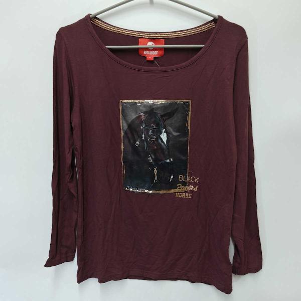 [ブランド] RED HORSE[タイプ] GRANDE 長袖 Tシャツ ライディングシャツ ロングスリーブ ストレッチ[表記サイズ] S[対象] レディース[カラー] ダークレッド[身幅] 約45cm[着丈] 約58cm[袖丈] 約54....