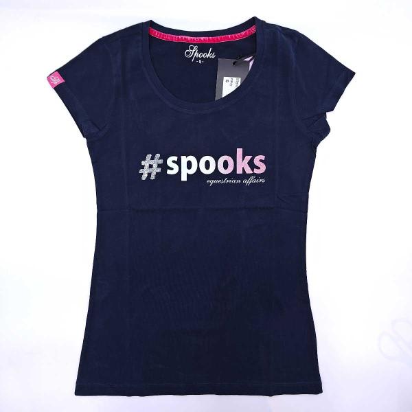 [ブランド] スプークス SPOOKS[タイプ] Maren 半袖 Tシャツ ライディングシャツ[表記サイズ] S[対象] レディース[カラー] ネイビー[身幅] 約42cm[着丈] 約62cm[状態] 未使用品