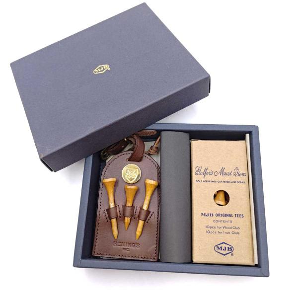 [タイプ] MJT オリジナル ゴルフ 木製 ティー セット[状態] 未使用品(保管に伴う軽い汚れや傷みのある箇所がございます。また、箱にも多少の傷みがみられます。)