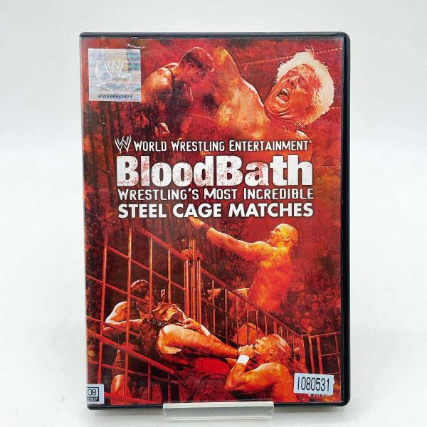 [タイプ] WWE ブラッド・レスリング BLOODBATH DVD2枚組 レンタル落ち[状態] ケースに汚れや傷みがみられます。盤面に少し傷がある場合があります。(※再生に影響はありません。)レンタル落ちのため、シールの貼り付けがあります。