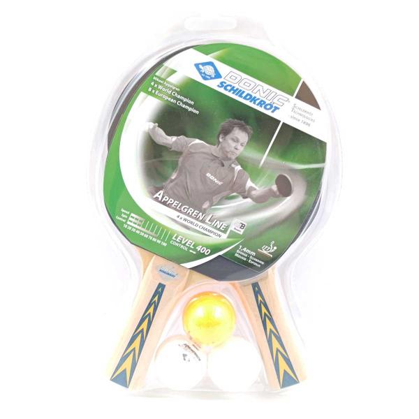 [ブランド] ドニック[タイプ] Appelgren Level 400  卓球 ラケット 2本 ボール セット ミカエル・アペルグレン[型番] 788638[状態] 未使用品