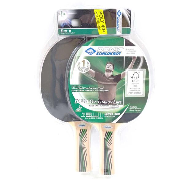 [ブランド] ドニック[タイプ] Ovtcharov 400 ドミトリ・オフチャロフ 卓球 ラケット 2本 ボールセット[型番] 788469[状態] 未使用品