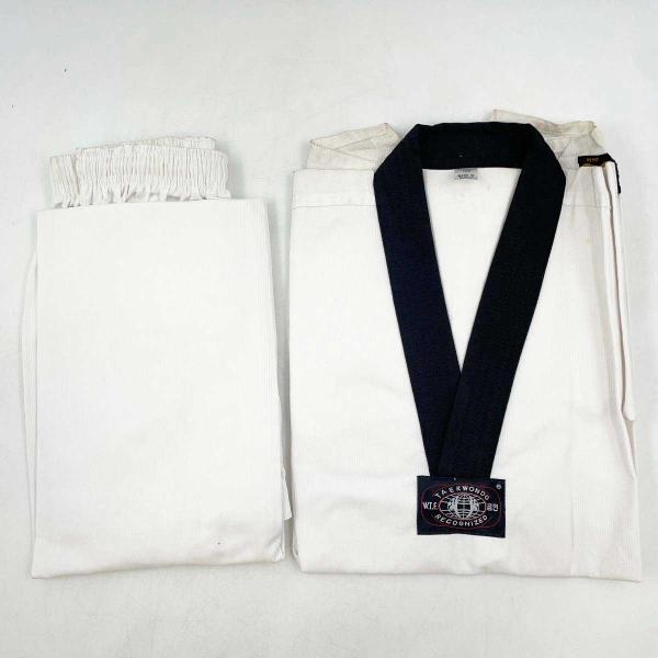 [タイプ] WFT Taekwond RECOGNIZED テコンドー 道着 FIGHING Burning[表記サイズ] 160[身幅] 約59cm[着丈] 約71cm[総丈] 約97cm[ウエスト] 約28cm[状態] 未使用長期保管品...