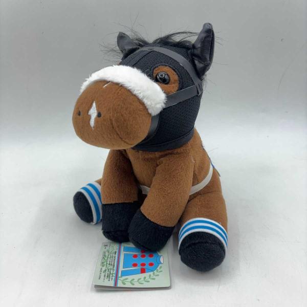 [タイプ] アーモンドアイ アイドルホース ぬいぐるみ 2019 ドバイターフ[表記サイズ] M[状態] 耳カバーに少し傷みがみられます。