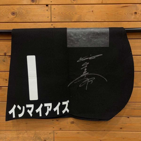 [タイプ] インマイアイズ ゼッケン 秋山真一騎手 直筆サイン入り[状態] 特に目立ったダメージなどみられません。