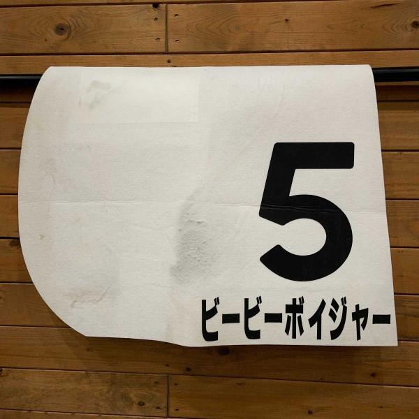 [タイプ] ビービーボイジャー 実使用 ゼッケン[状態] レース実使用品のため、汚れや毛が付いています。