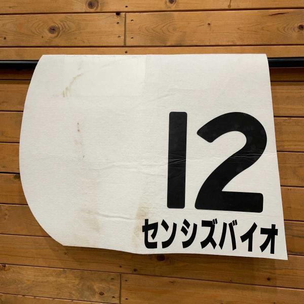 [タイプ] センシズバイオ 実使用 ゼッケン  障害4歳以上未勝利 白浜雄造[状態] レース実使用品のため、汚れや毛が付いています。