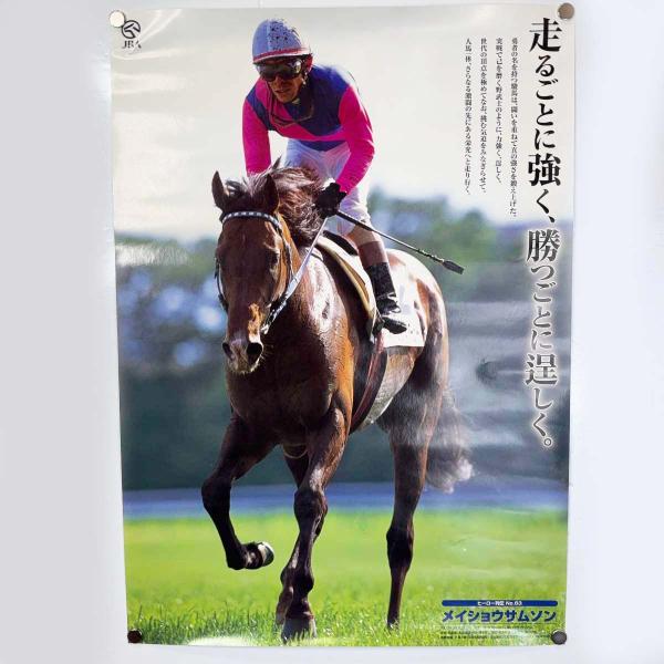 [タイプ] メイショウサムソン ヒーロー列伝 NO.63 ポスター B3[状態] 使用感があり、裏面に多少の汚れがみられます。(※少しタバコの臭いが感じられます。)