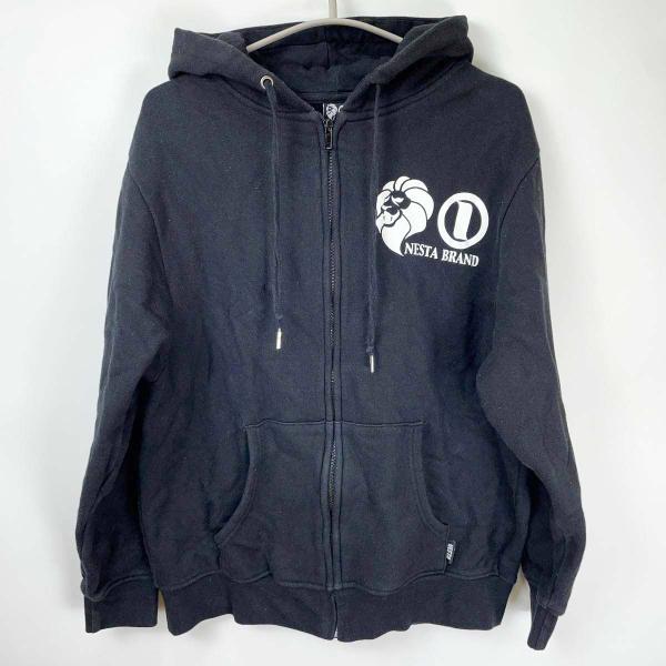 [ブランド] ネスタ NESTA[タイプ] ジップアップ スウェット パーカー ジャケット[表記サイズ] S[対象] メンズ[型番] ZH1306F[カラー] ブラック[身幅] 約54cm[着丈] 約64cm[状態] ある程度使用感はありま...