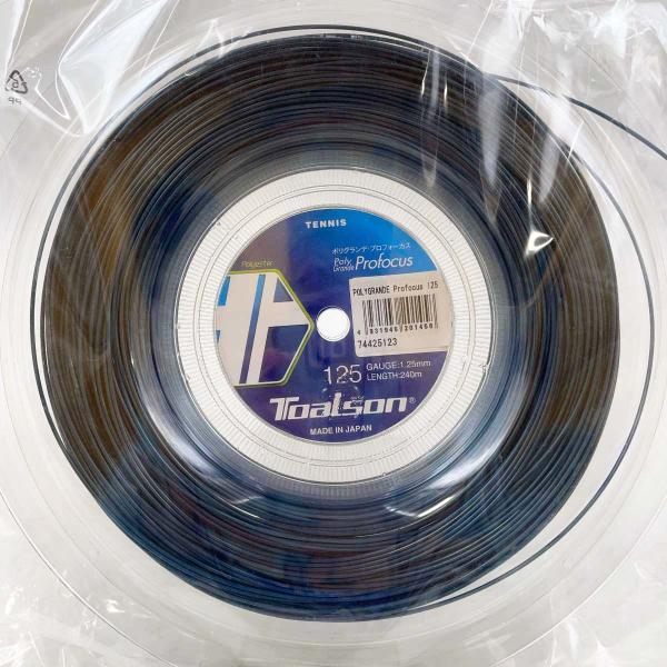 [ブランド] トアルソン[タイプ] ポリグランデ プロフォーカス 125 POLY GRANDE Profocus 硬式 テニス ストリング ガット 240m ロール[型番] 74425123[カラー] ネイビー[状態] 未使用品
