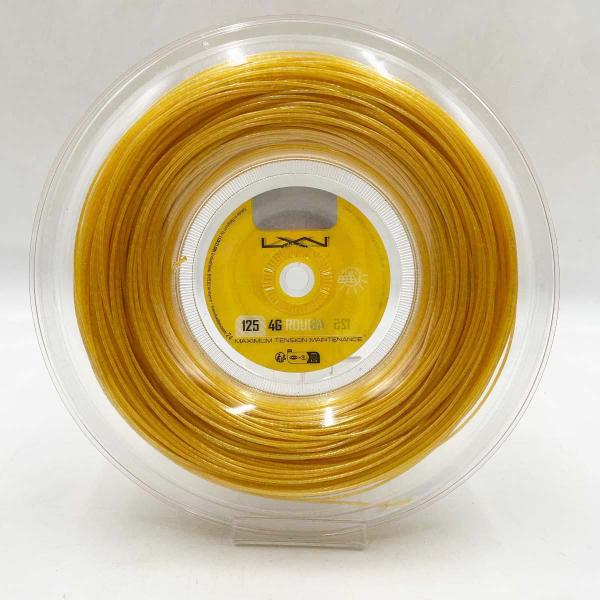 [ブランド] LUXILON ルキシロン[タイプ] 4G ROUGH 125 ラフ 硬式 テニス ストリング ガット 200ｍ ロール[型番] WRZ990144[カラー] ゴールド[状態] 未使用品