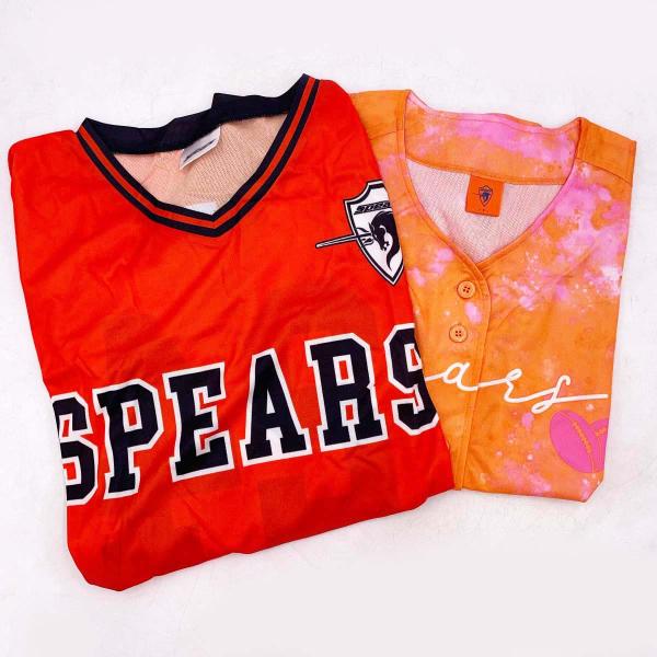 [タイプ] クボタスピアーズ SPEARS ベースボールシャツ 応援シャツ[サイズ] 画像順身幅約67cm×着丈約80.5cm身幅約52.5cm×着丈約66.5cm[状態] 目立った傷みや汚れなどなく、全体的に良好です。