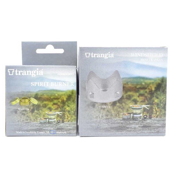 [ブランド] トランギア[タイプ] アルコールバーナー スピリットバーナー [ウィンドシールドゴトク(TR-281)付][型番] TR-B25[重量] 110g[収納時サイズ] 径7.5×高さ4.5cm[材質] 真鍮[状態] 　未使用品
