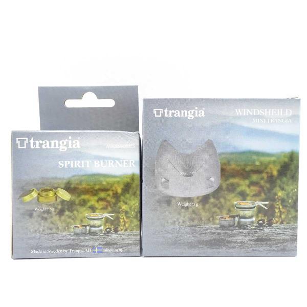 [ブランド] トランギア[タイプ] アルコールバーナー スピリットバーナー [ウィンドシールドゴトク(TR-281)付][型番] TR-B25[重量] 110g[収納時サイズ] 径7.5×高さ4.5cm[材質] 真鍮[状態] 　未使用品