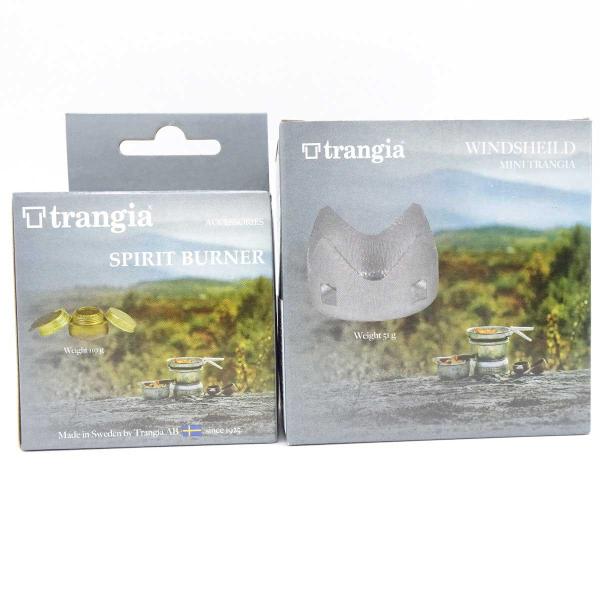 [ブランド] トランギア[タイプ] アルコールバーナー スピリットバーナー [ウィンドシールドゴトク(TR-281)付][型番] TR-B25[重量] 110g[収納時サイズ] 径7.5×高さ4.5cm[材質] 真鍮[状態] 　未使用品