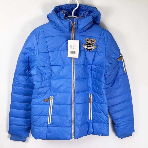 [ブランド] Chriwen クリューベン[タイプ] Ice Flower ジャケット[表記サイズ] M[対象] レディース[カラー] ブルー[身幅] 約48cm[着丈] 約64cm[状態] 未使用品